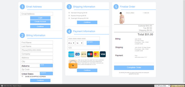 Best Free Html5 Css3 Design Checkout Forms Lifetime Designer