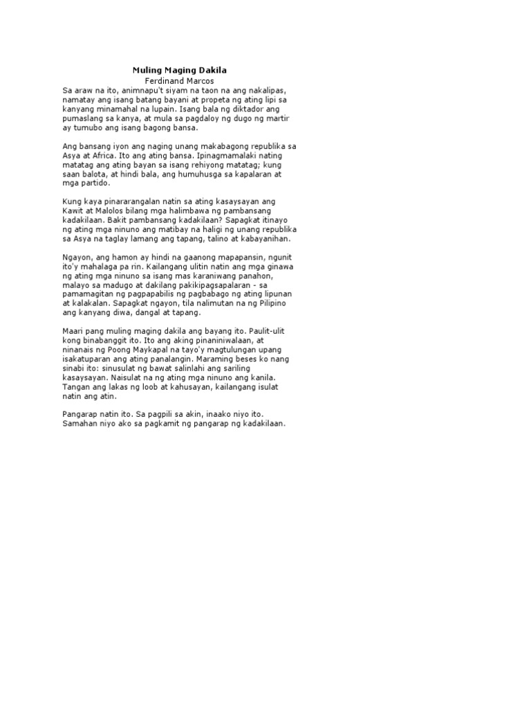 mga talumpati - philippin news collections