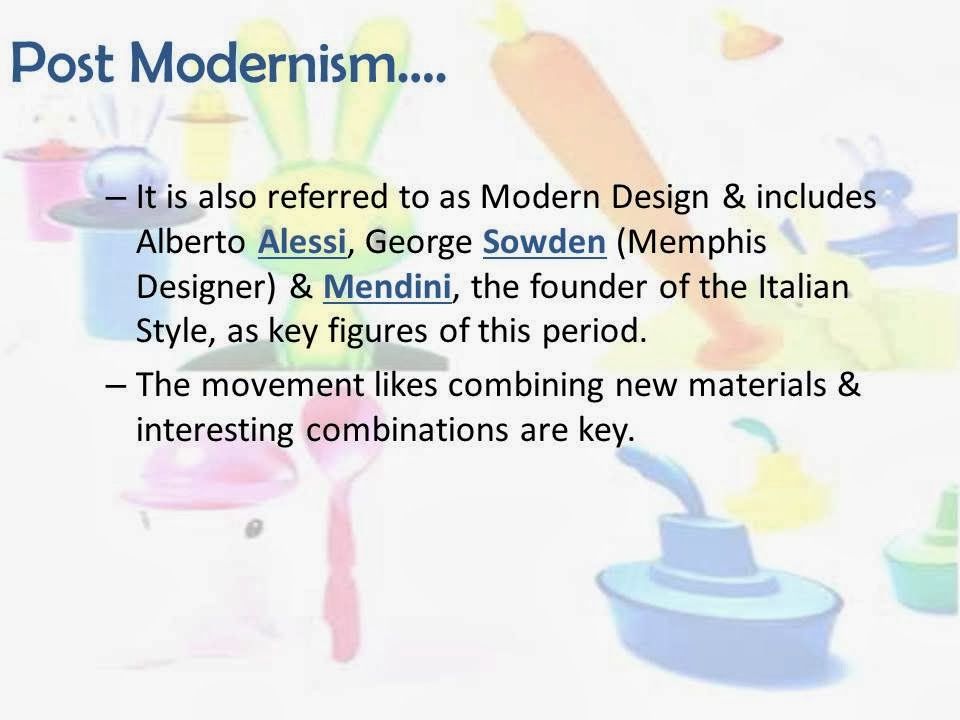 GCSE - Design Movements: Post Modernism
