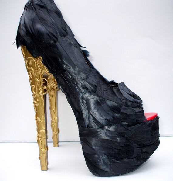 The Feather Shoes for Alexander McQueen Foundation | Handmade Victorian ...