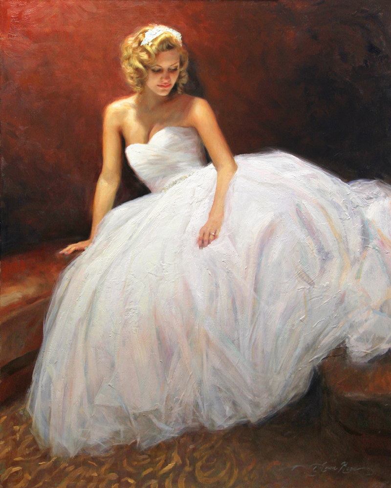 Anna Rose Bain's Art Blog: New Painting - Bridal Portrait