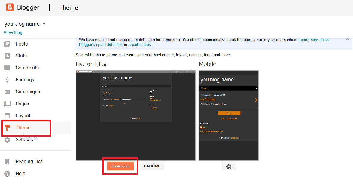 How to customize blogger template with Template Designer