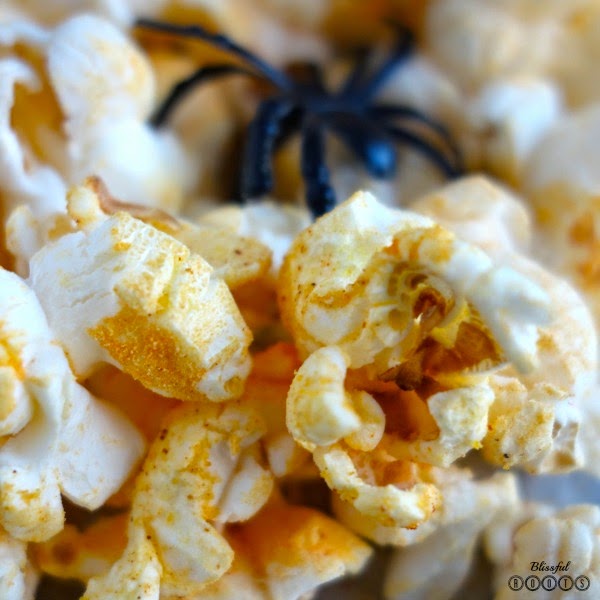 BLISSFUL ROOTS: Nacho Chedder Halloween Popcorn