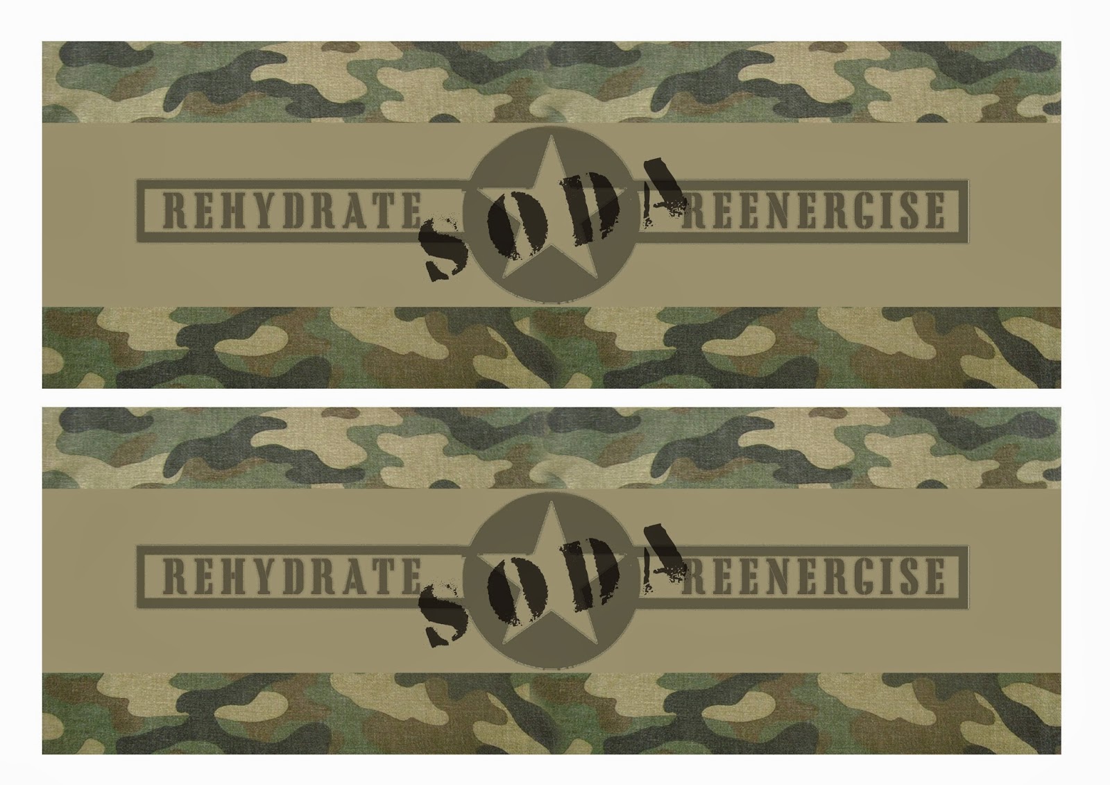 Great Fun etc: Army Party Prep (Stencil Tutorial & Free Printables)