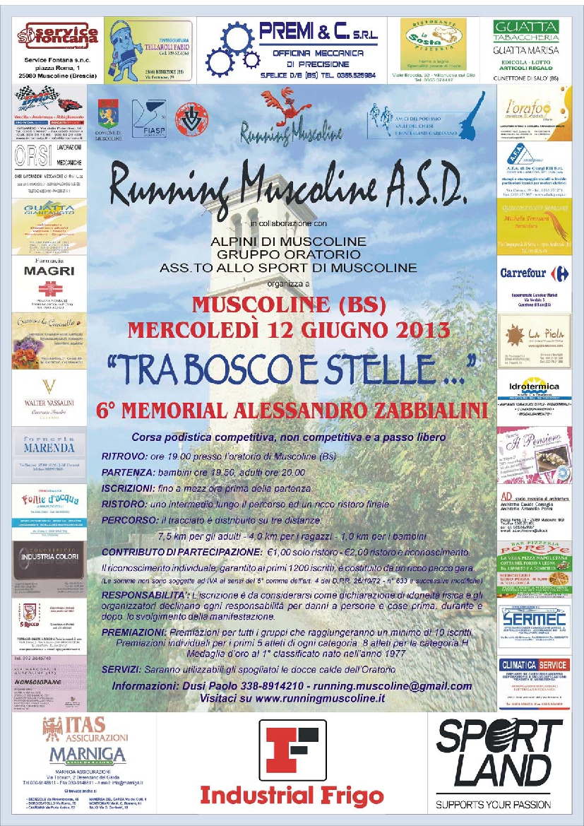 Running Nave: DOVE SI CORRE MERCOLEDI'???? Muscoline