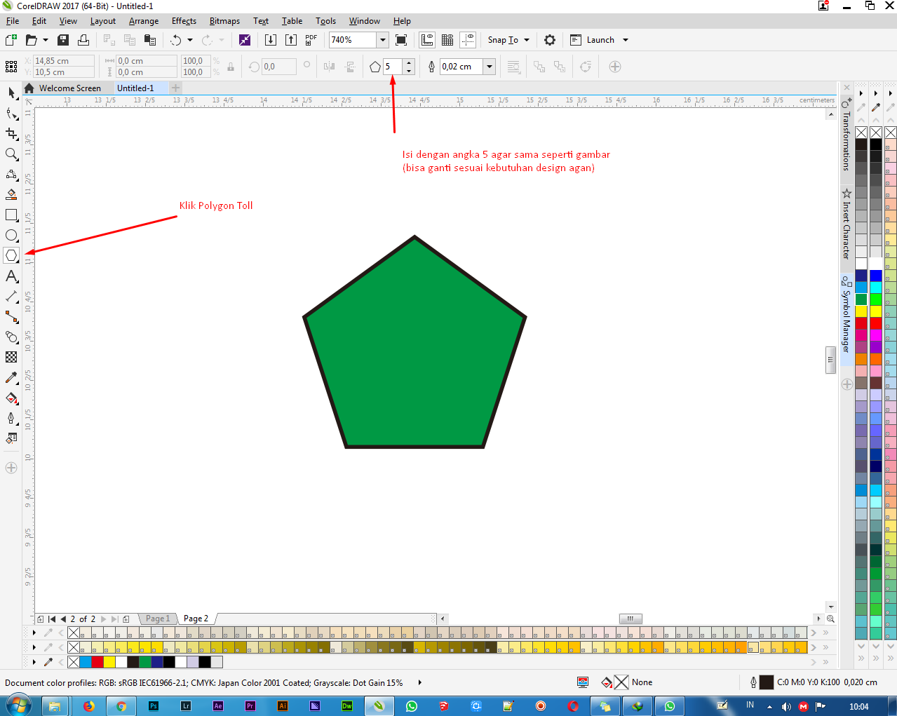 Mengenal Fungsi Shape Tool (f10) Pada Coreldraw | Anakdeso.com