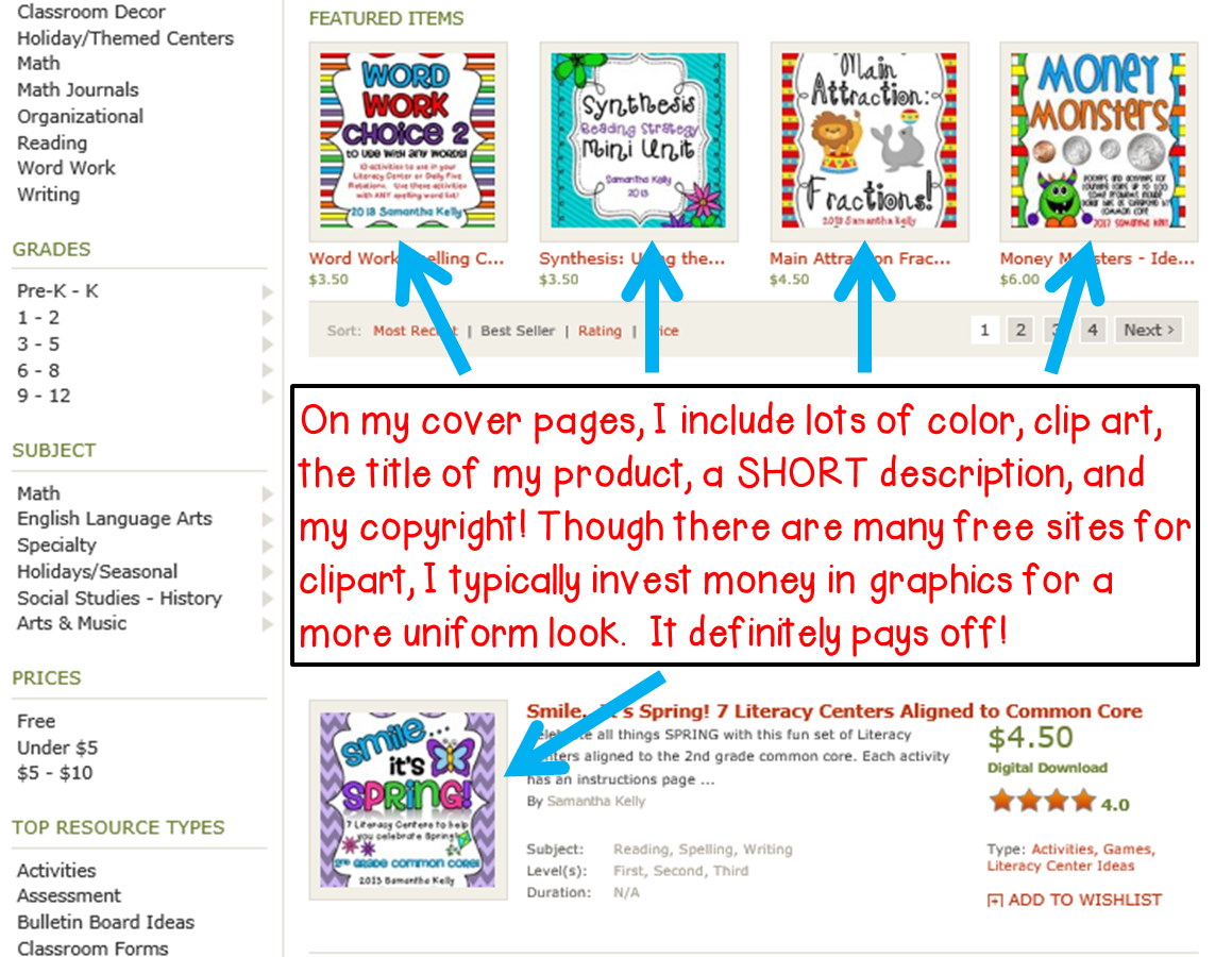 Mrs. Kelly's Klass: Starting a TPT Store... Tips for Beginners