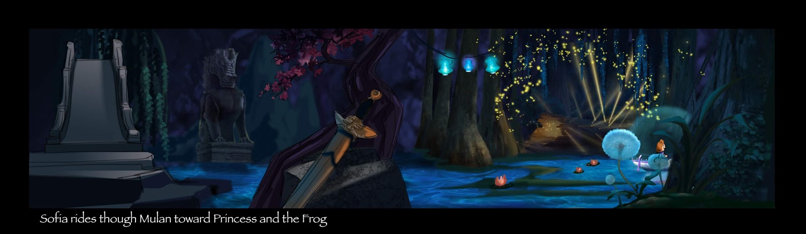 Dee Farnsworth Animation Art : Sofia the First, Secret Library continued