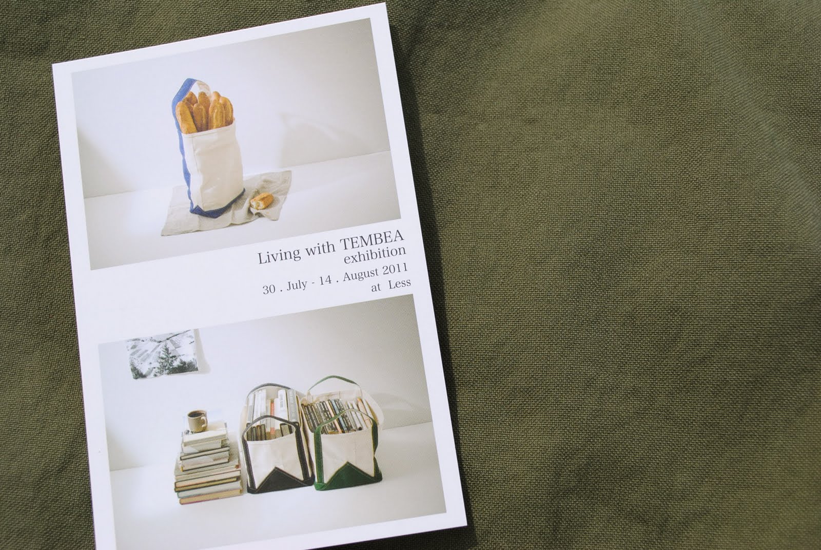 Less ordinary days: scene of TEMBEA -BOOK TOTE-