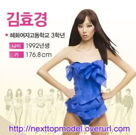 All Next Top Model: Portafolio de Kim Hyo Kyeong