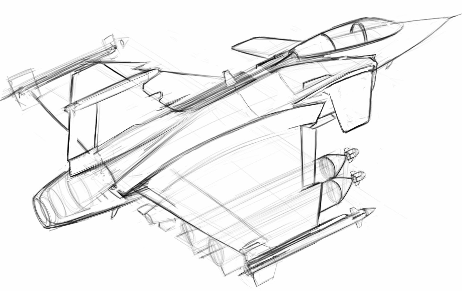 A Work In Progress: Saab Gripen Lunch sketch