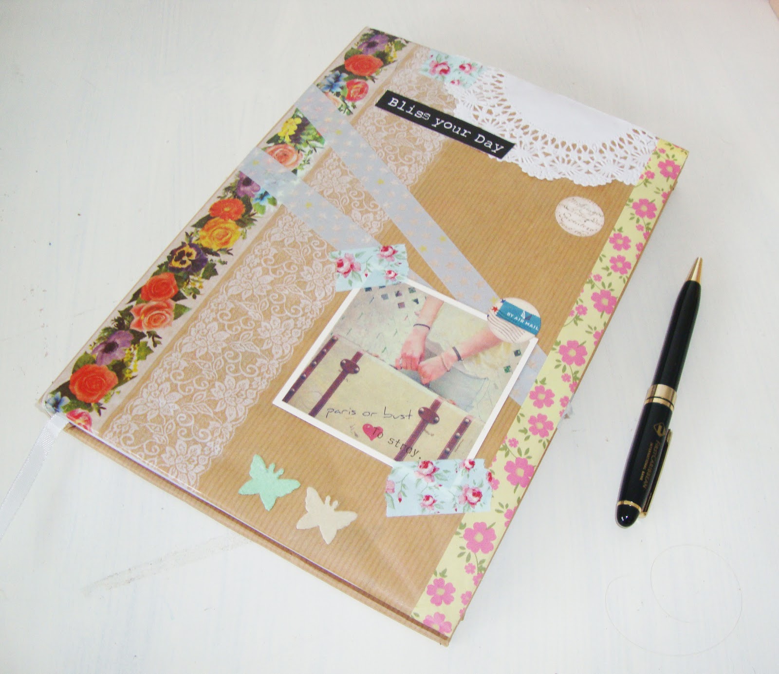 Bliss your day: Craft projects: Pimp your notebook