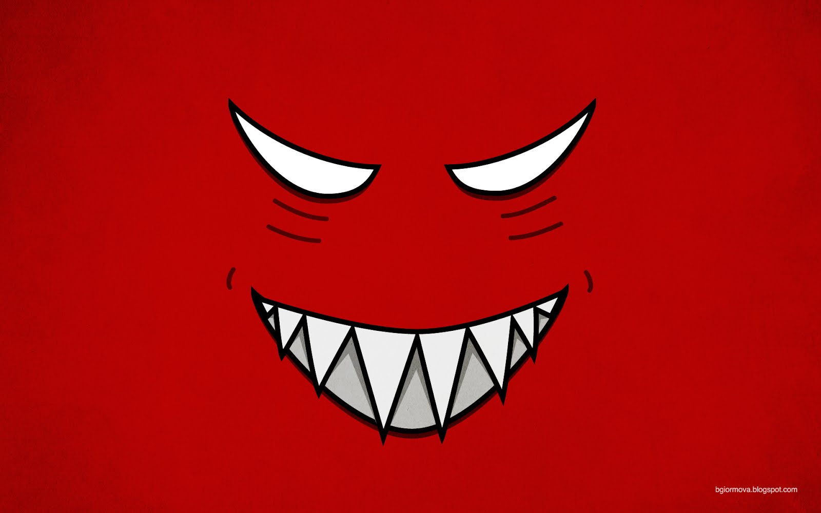 Grinning Face With Evil Eyes | Boriana Art Blog