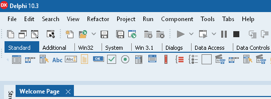 Disable Delphi Rio Ide Theme