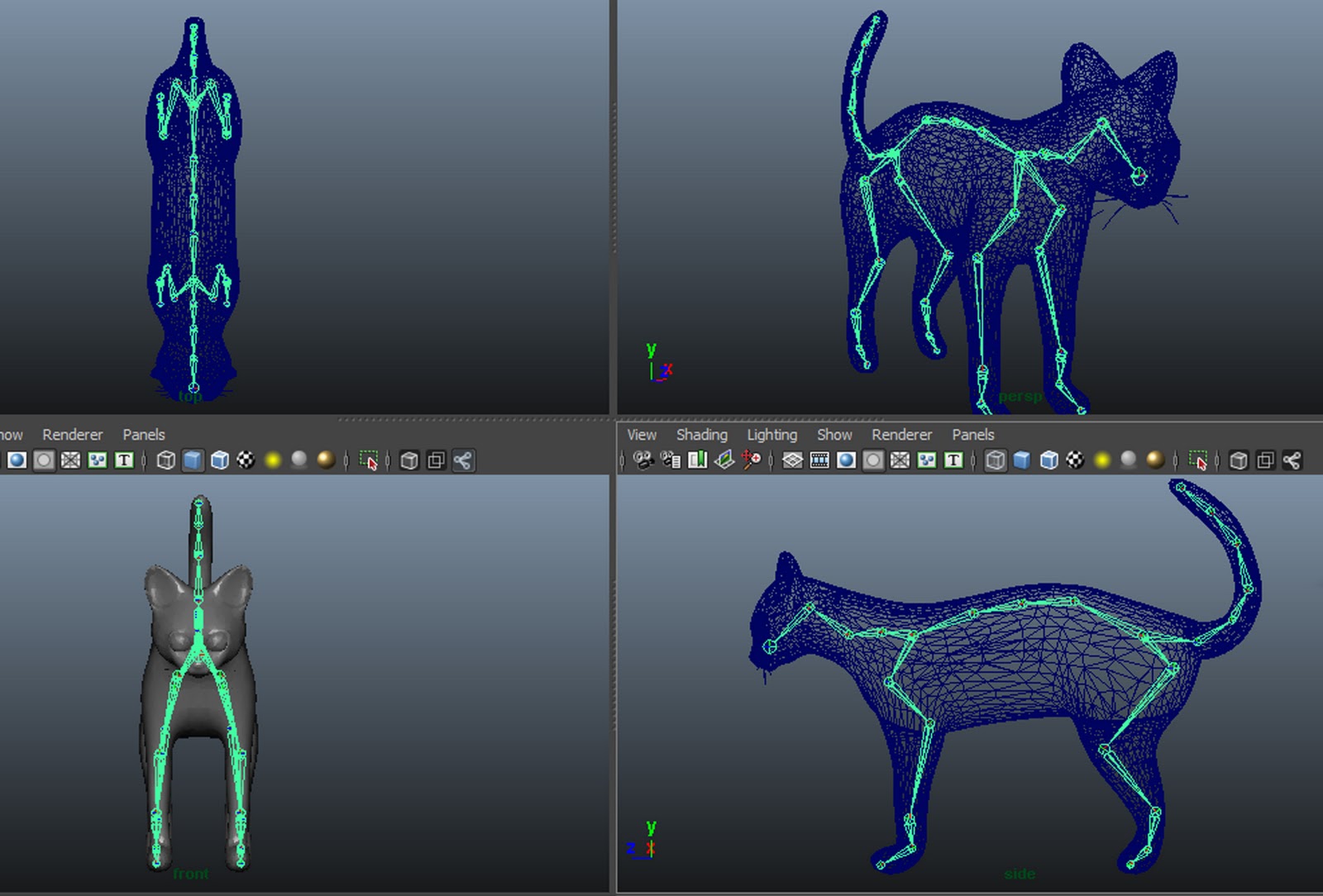 Art made by: Heather Bernardin: Week 4 homework: Cat rigging