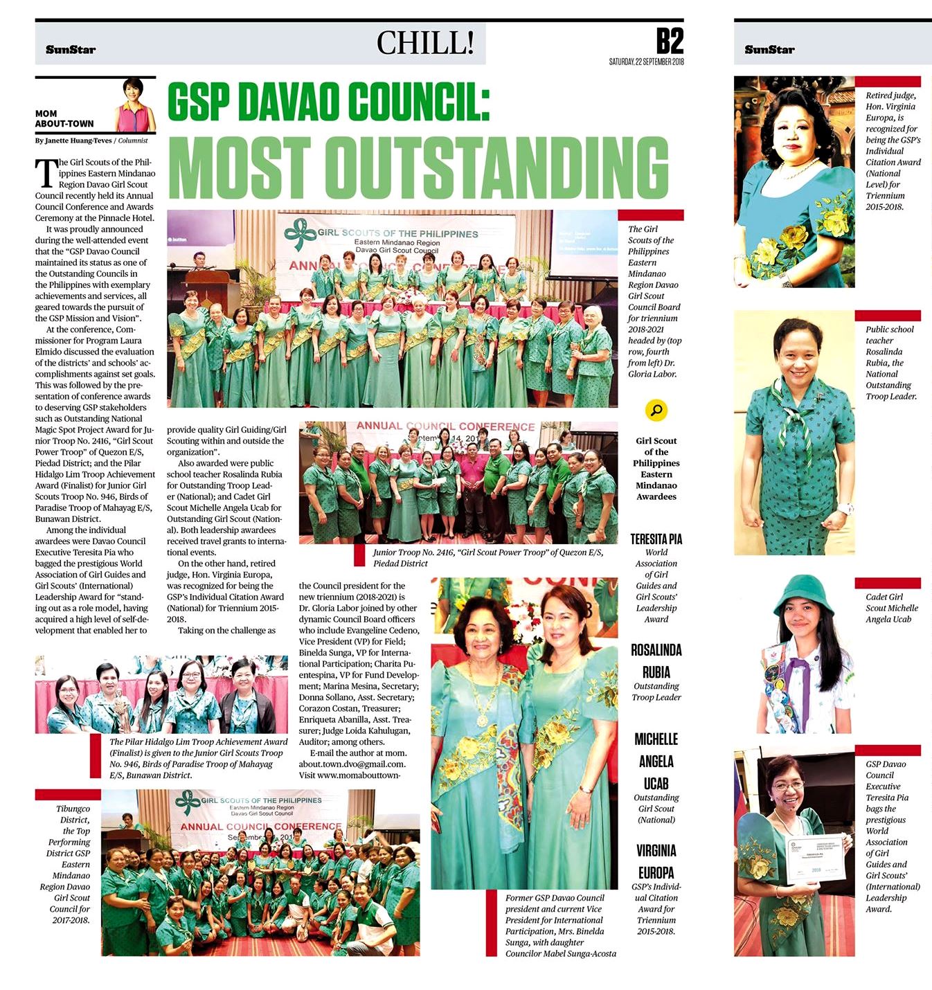 Mom-About-Town: GSP Davao remains as Outstanding Council