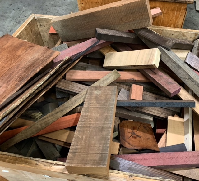Tropical Exotic Hardwoods: Exotic wood cutoffs ONLY $2.50/lbs!