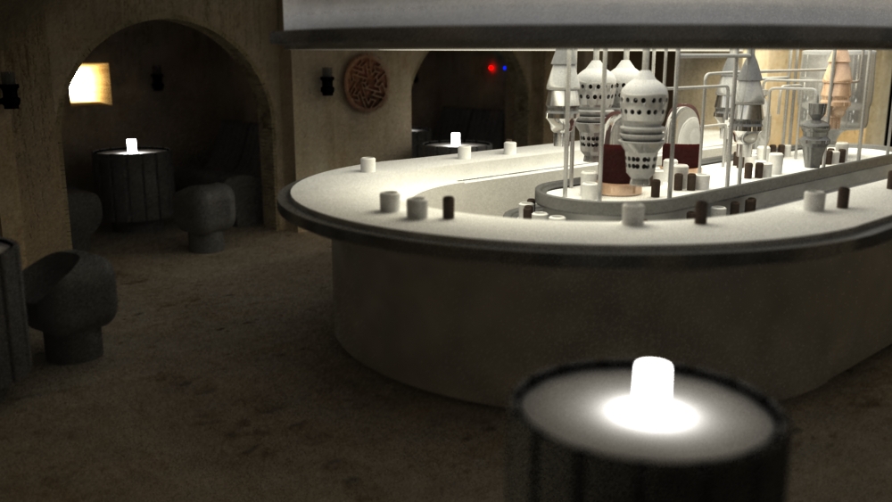 The Art of Luca Rodolfi - Reloaded: 3D free model: WIP Cantina Bar form ...