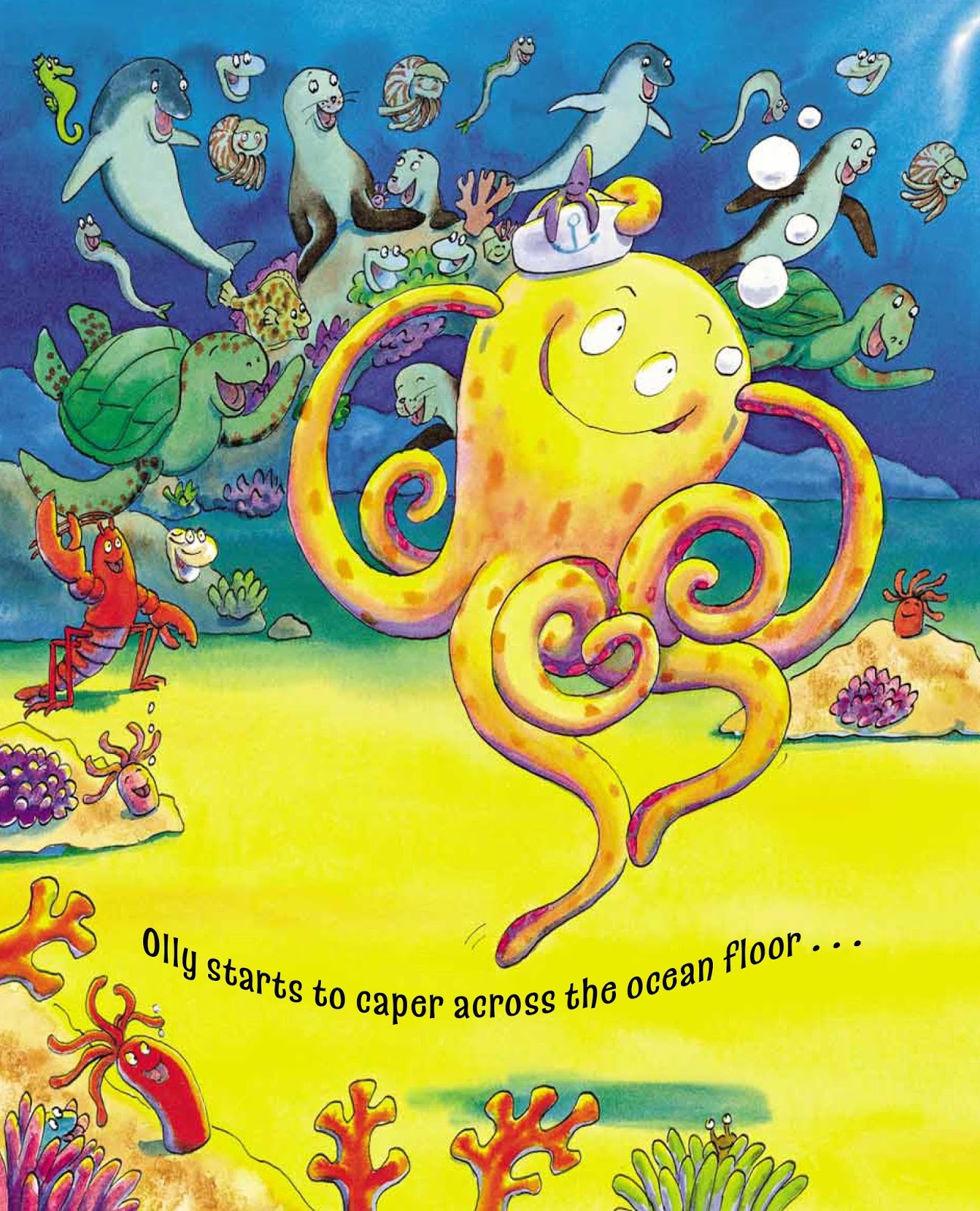 Guy Parker-Rees: Character of the week #5. Jolly Olly Octopus