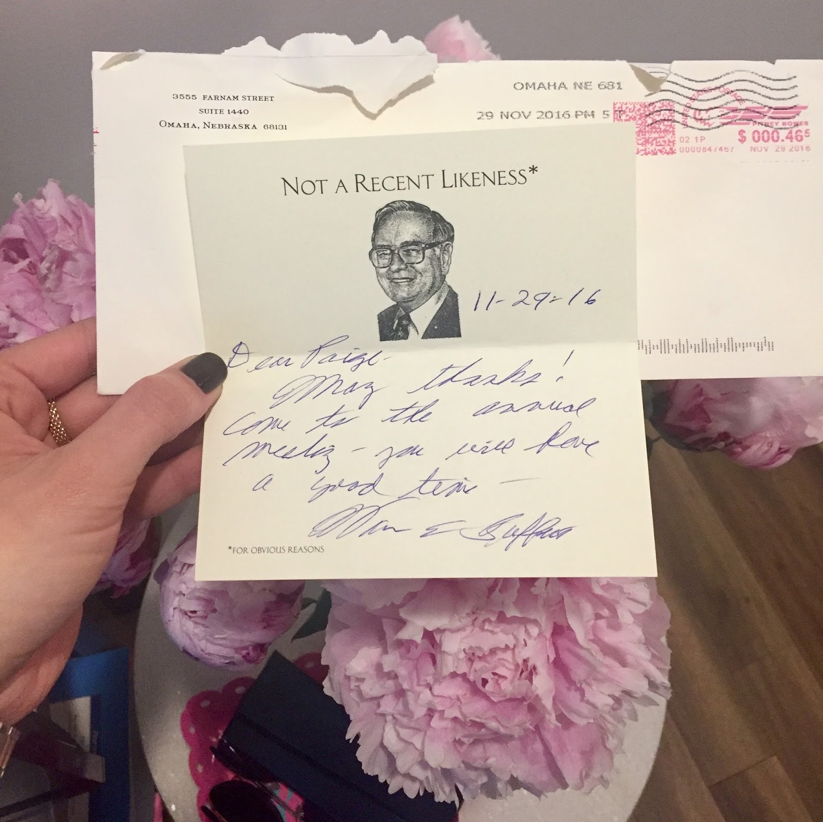 Marquette AIM Program Blog: Warren Buffet sends handwritten note to ...