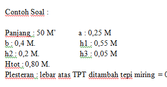 CARA MUDAH MENGHITUNG VOLUME TPT (Tembok Penahan Tanah)