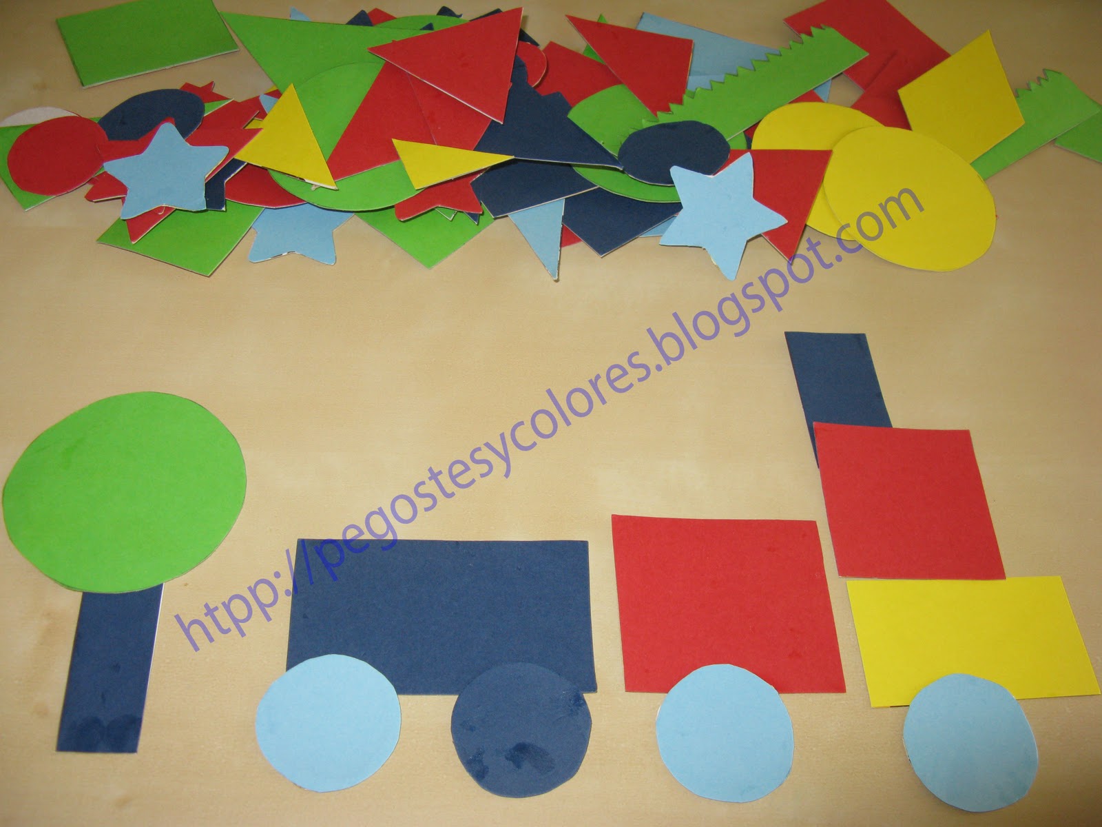 Pegostes y Colores: Formas Mágicas