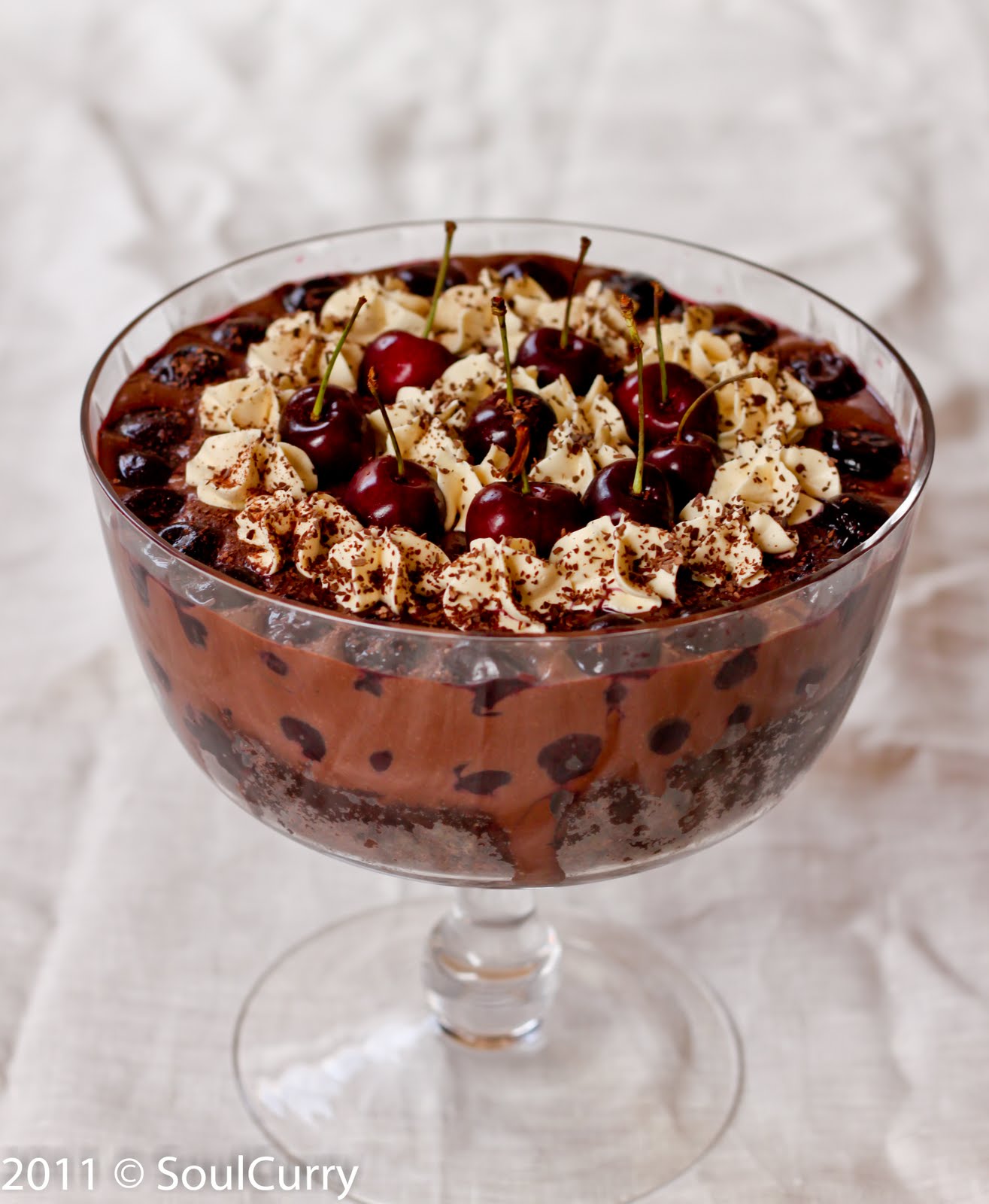 SoulCurry: Forever Nigella #7 Iced Dreams: Chocolate Cherry Trifle