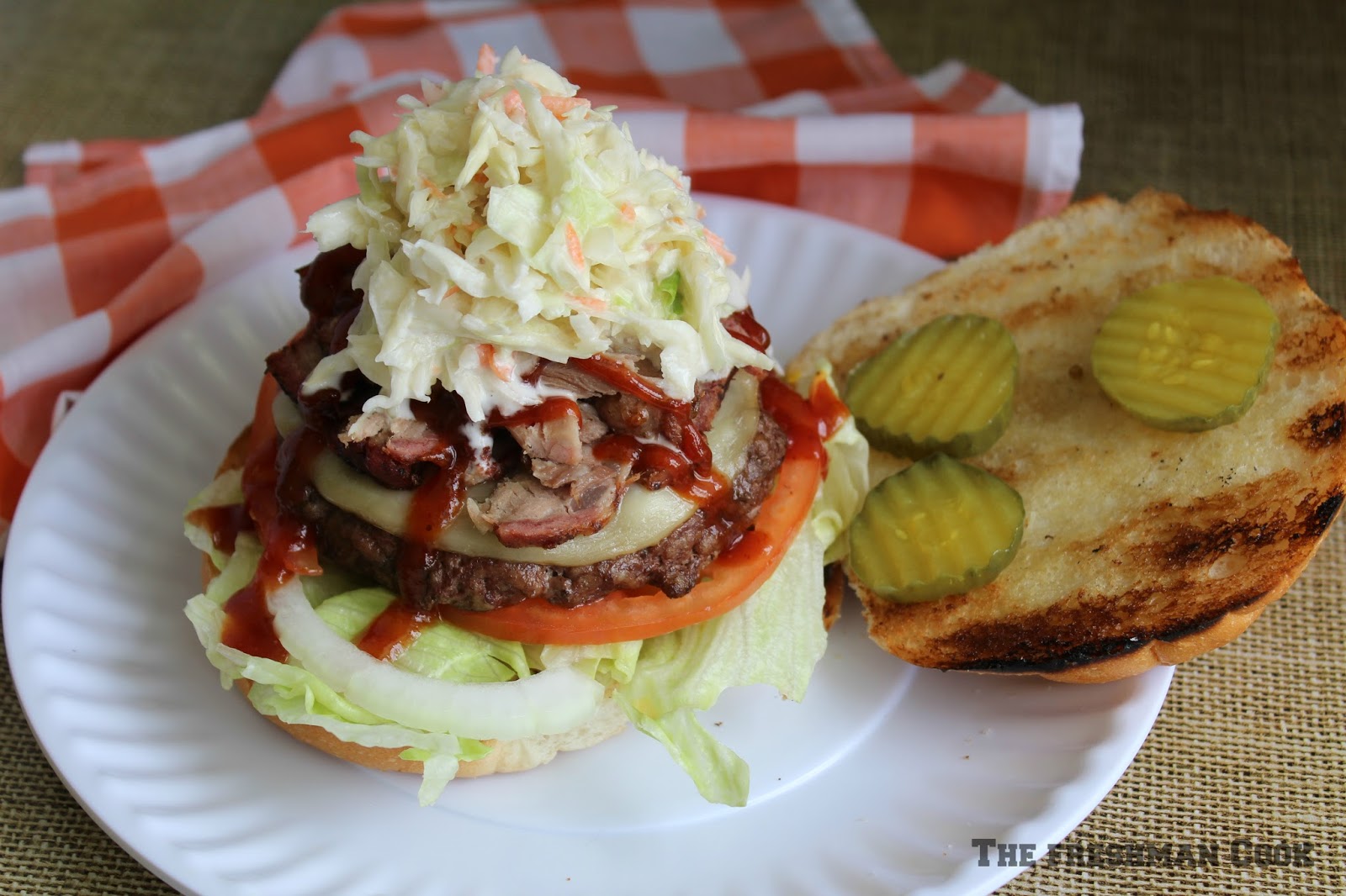 The Freshman Cook: Baby Back Rib Burger / #SundaySupper