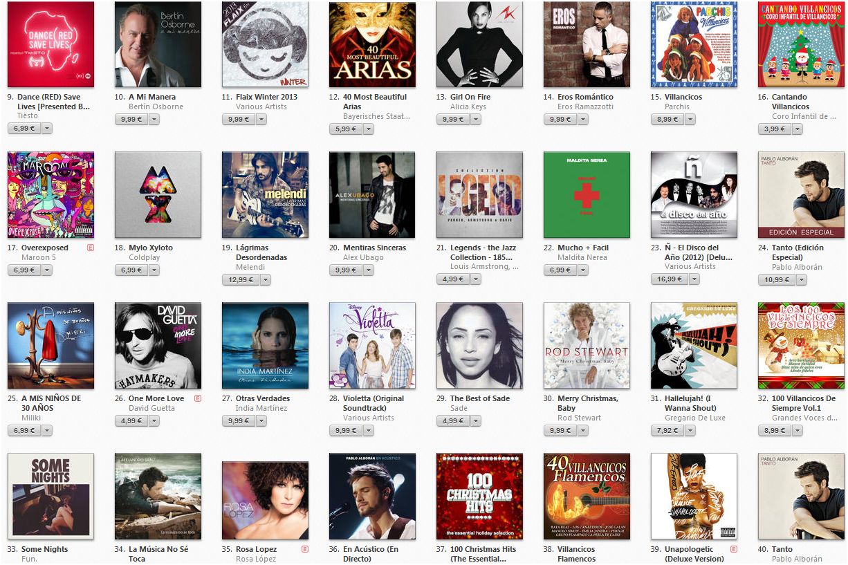 Grupo Rosa: Rosa entra con fuerza en iTunes de nuevo