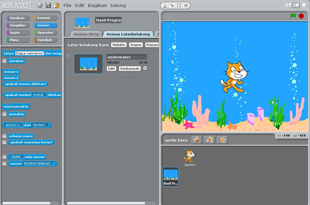 Cara membuat scratch: membuat game pada aplikasi scratch