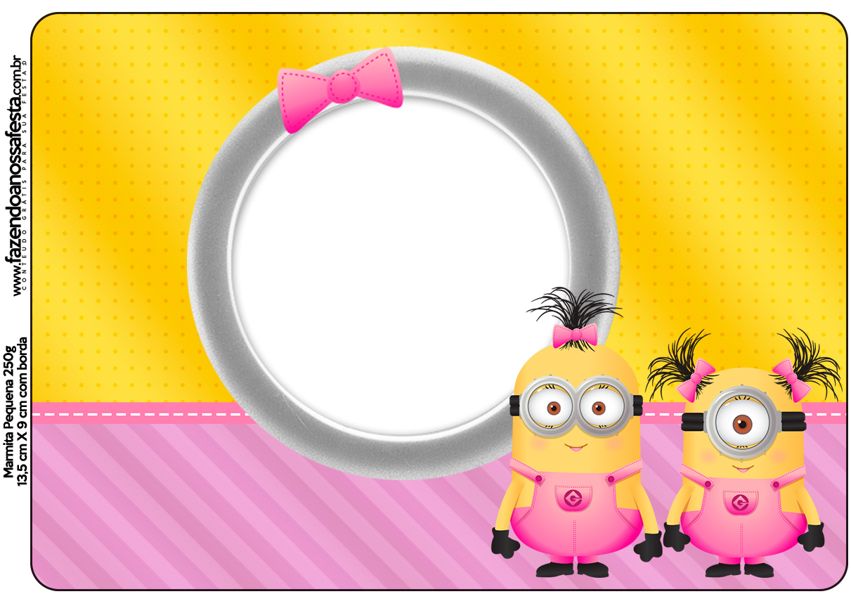 Minion Girls: Free Printable Candy Bar Labels. - Oh My Fiesta! in english