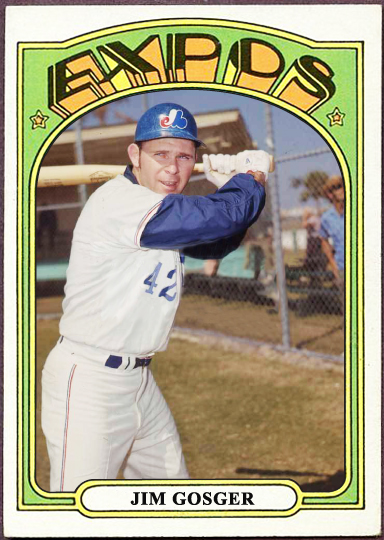WHEN TOPPS HAD (BASE)BALLS!: MISSING IN ACTION- 1972 JIM GOSGER