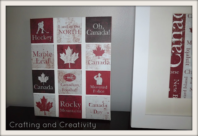 Crafting and Creativity: Canada Day Canvas