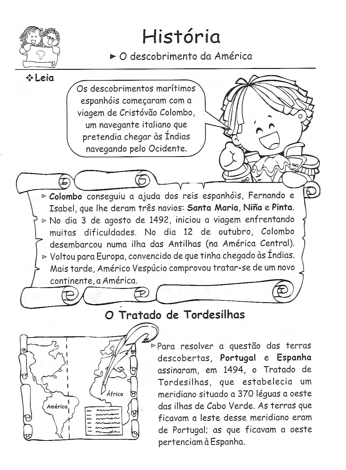 Escola Saber: Atividades de história 3 ano ensino fundamental