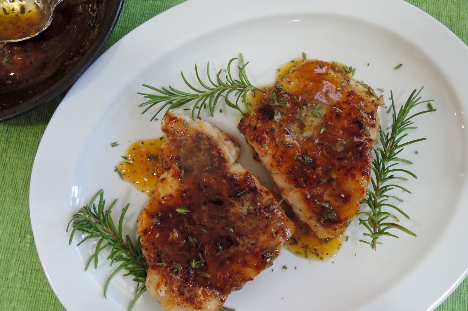The Briny Lemon: Blackened Grouper with Apricot-Lime Glaze