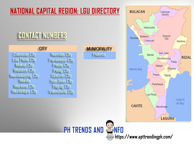 Government Contact Number in NCR. - PH Trending