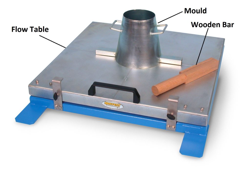 Civil Engineering: Flow table test of concrete
