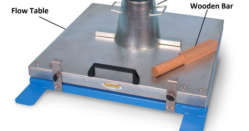 Civil Engineering: Flow table test of concrete