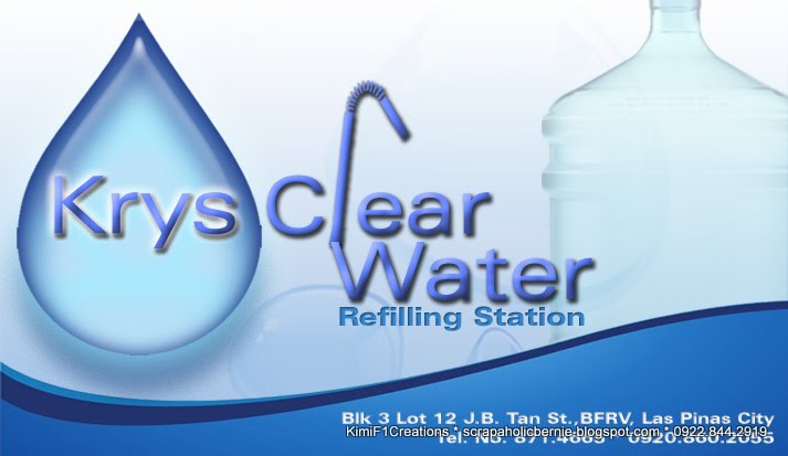 F1 Digital Scrapaholic: Water Refilling Station Sticker Logo
