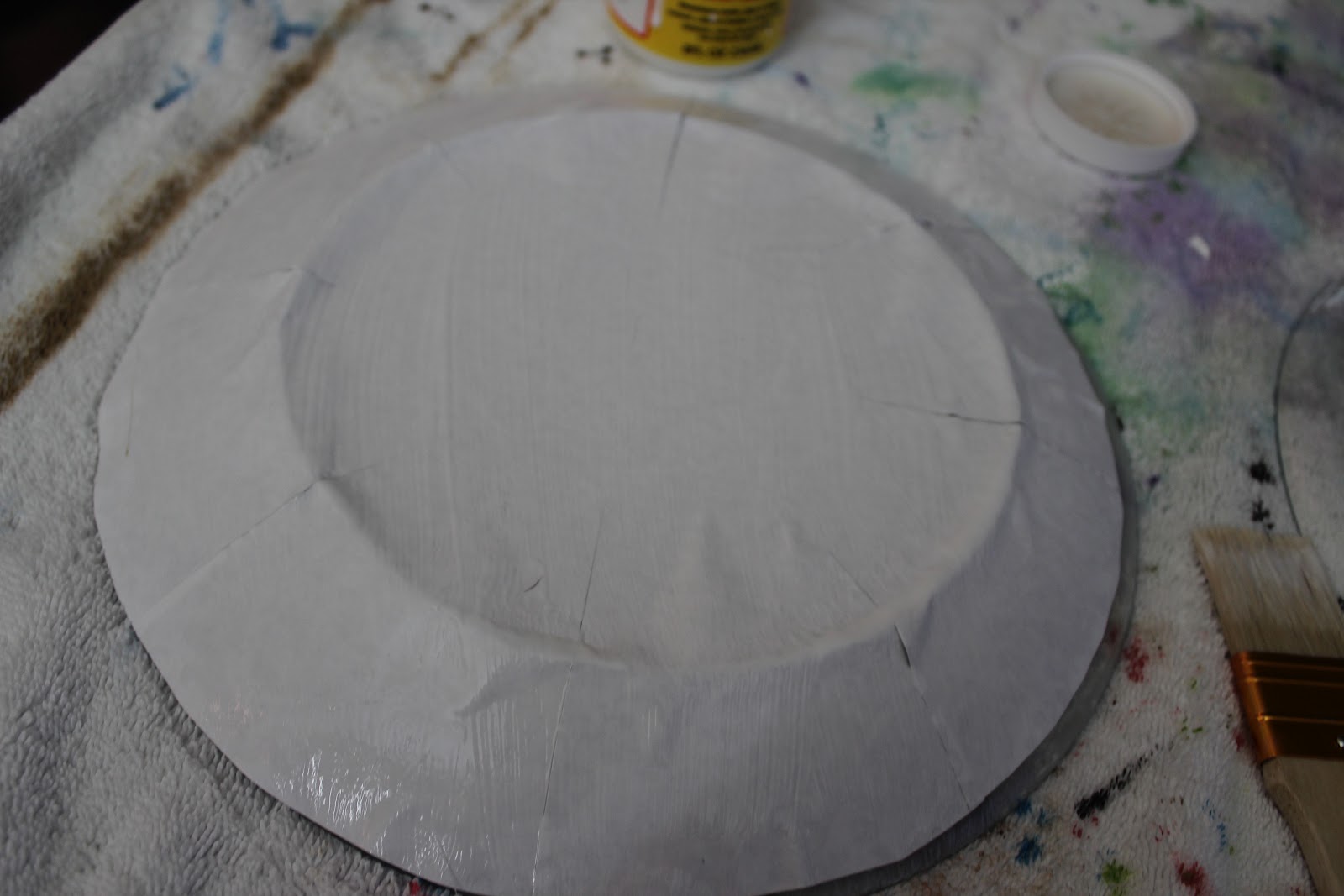 The Posh Pinner: Scrapbook Paper + Glass Plates