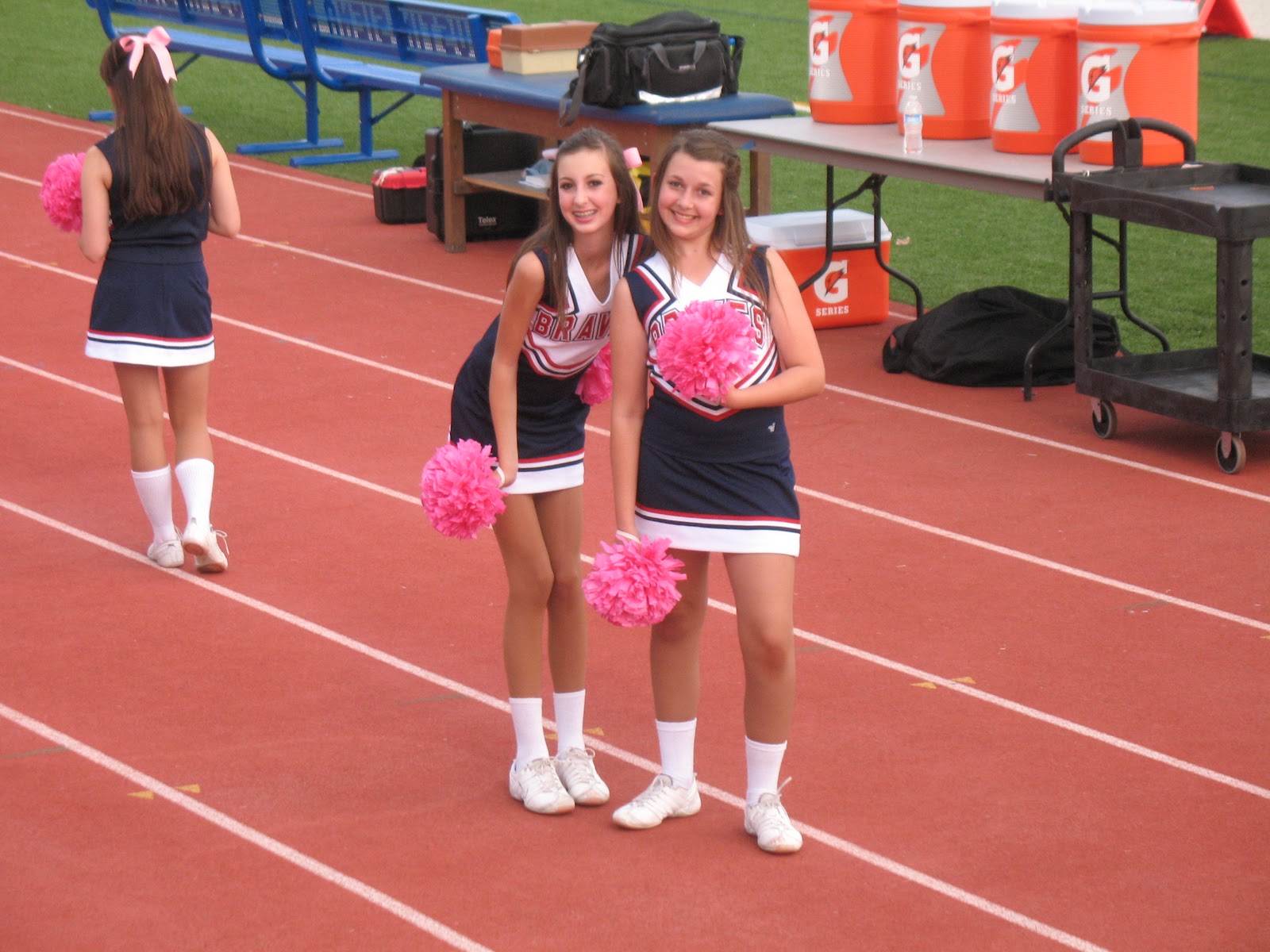 Planet Claire: Cheer team goes PINK