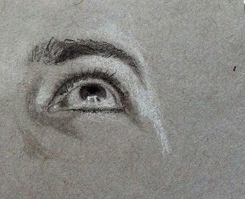 Paintings and Drawings by Manju Panchal: Drawing "An Eye" on Strathmore ...