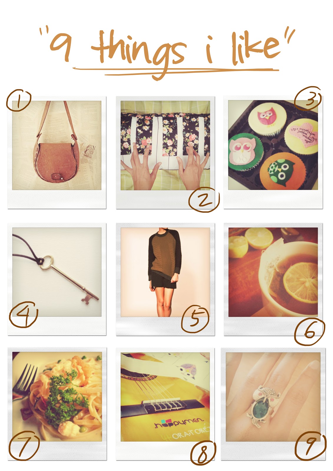 Heppie Yippie Blog: 9 things i like