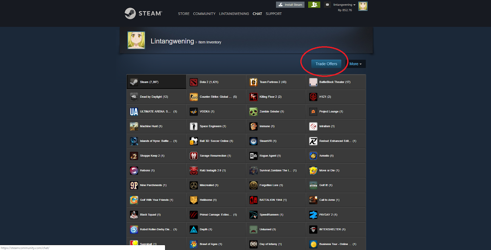 Cara Melihat Steam Link Trade Offer