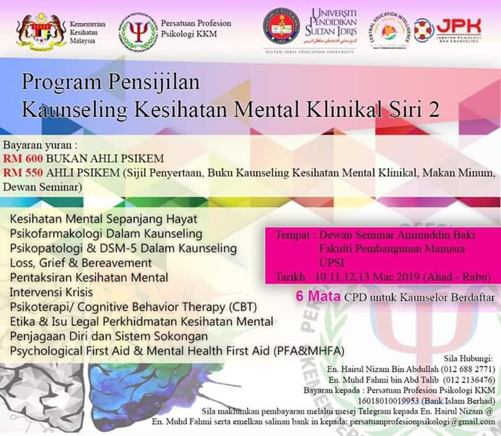 Mental Health Coalition Penang: Program Pensijilan Kaunseling ...