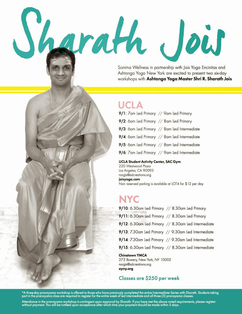 Sharath Rangaswamy Jois Resource - Yoga