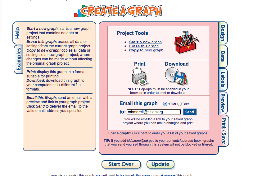 HTS 6th Grade Technology Blog: Graphs for your Science Fair Project