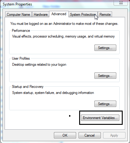 How to set Environment Variables and Establish DB connection from ...