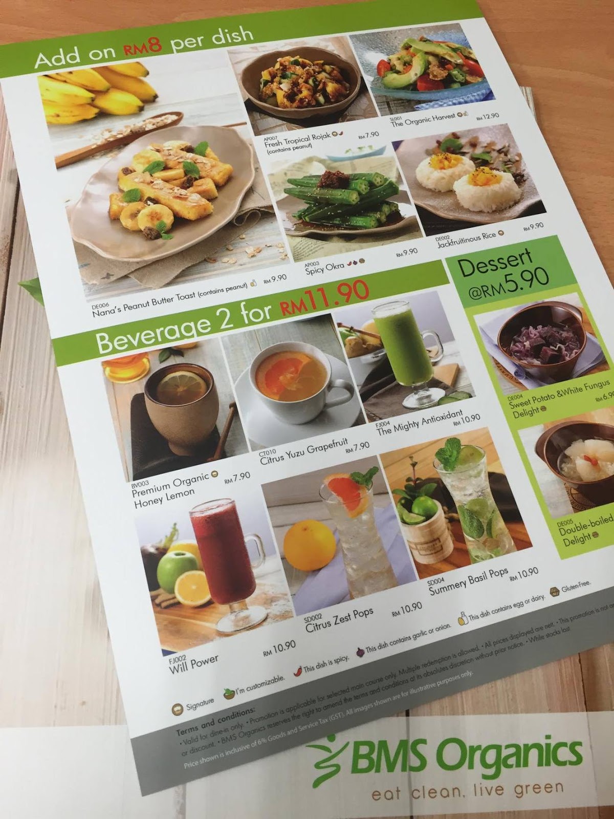 儀在1102: 全马最YUMMY的BMS Organics思源•有机连锁素食餐厅推出新菜单，还有BUY 1 FREE 1大优惠啊！