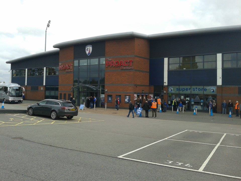The Rainham End.: Proact Stadium - Chesterfield